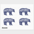 Berkshires Bear Rectangular Sticker | Zazzle