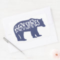 Berkshires Bear Rectangular Sticker | Zazzle