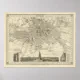 Berlin 1850 Map, Historic German City Illustration Poster | Zazzle
