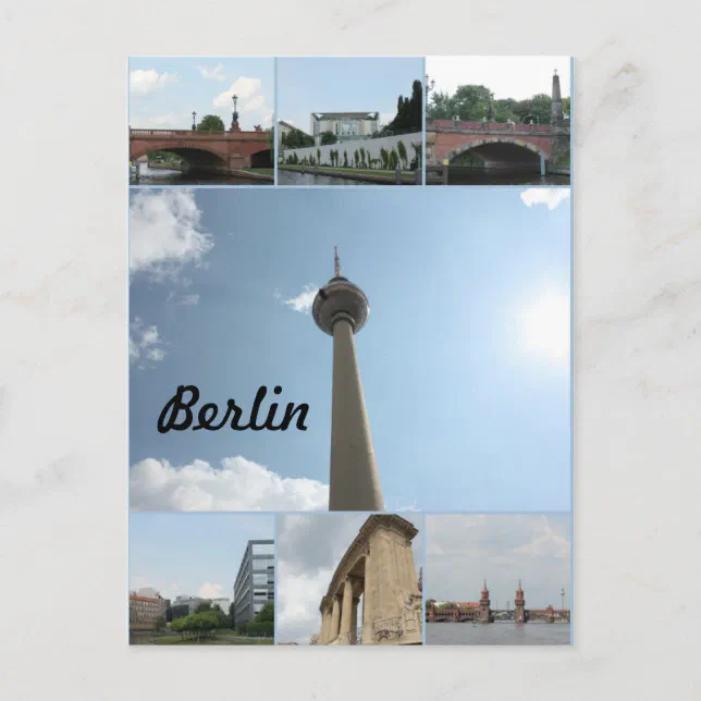 Berlin Architecture Photo Collage Postcard | Zazzle