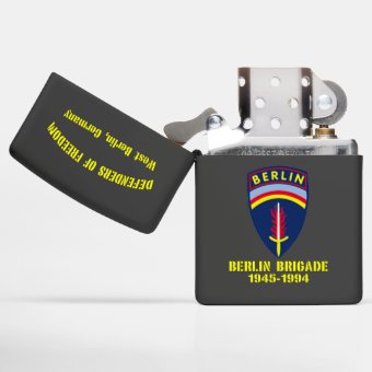 Berlin Brigade Lighter (with Yellow Lettering) | Zazzle