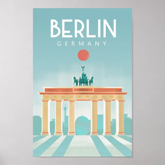 Berlin Germany travel poster | Zazzle Berlin Germany travel poster | Zazzle