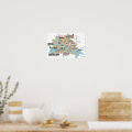 Berlin highlights map poster | Zazzle