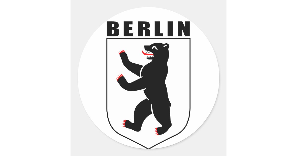 Berlin (Wappen) Classic Round Sticker | Zazzle