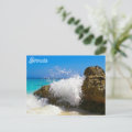 Bermuda Blue Ocean Rocky Beach Travel Photo Postcard | Zazzle