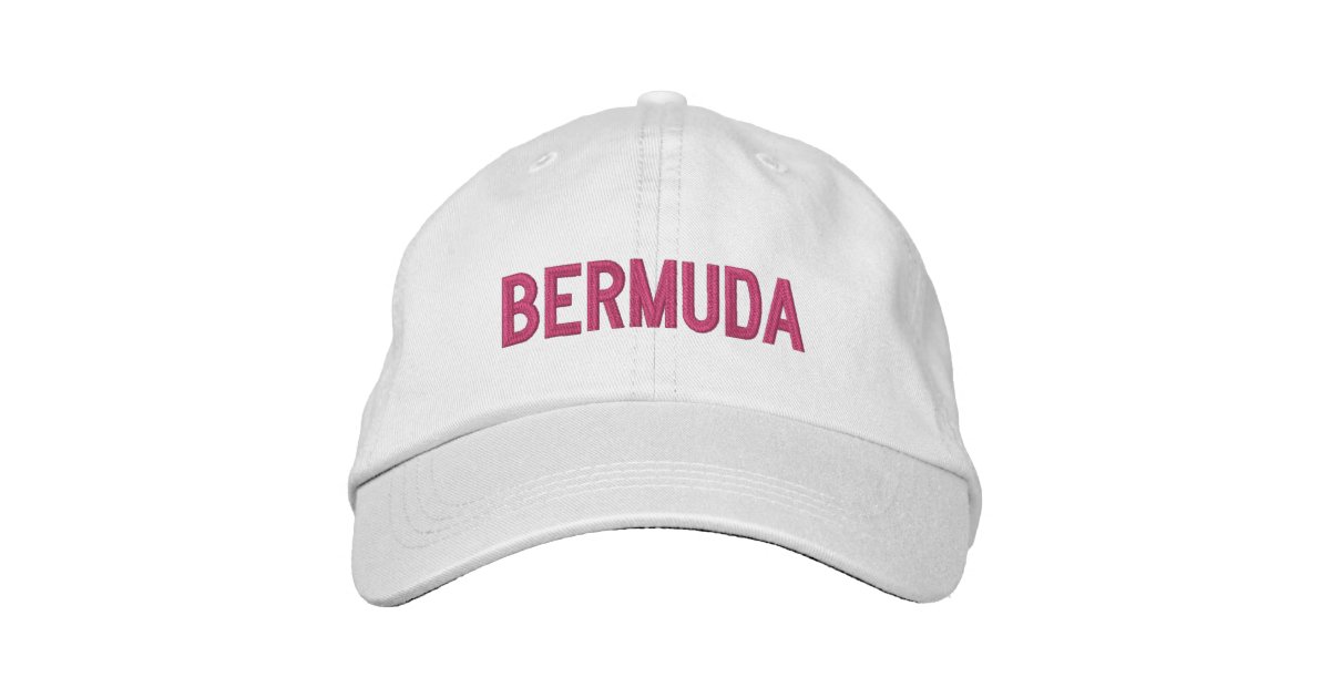 BERMUDA EMBROIDERED BASEBALL CAP | Zazzle