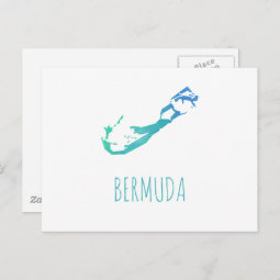 Bermuda Map Postcard | Zazzle