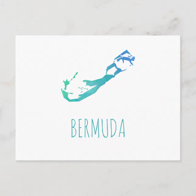 Bermuda Map Postcard | Zazzle
