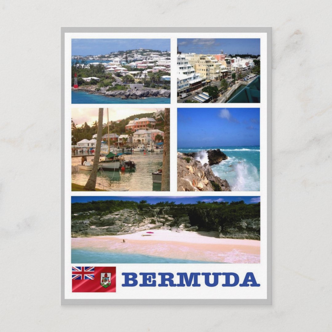 Bermuda - Mosaic - Postcard | Zazzle