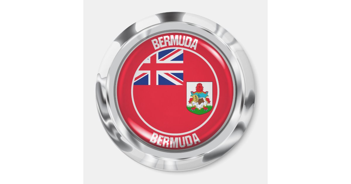 Bermuda Round Emblem Magnet | Zazzle