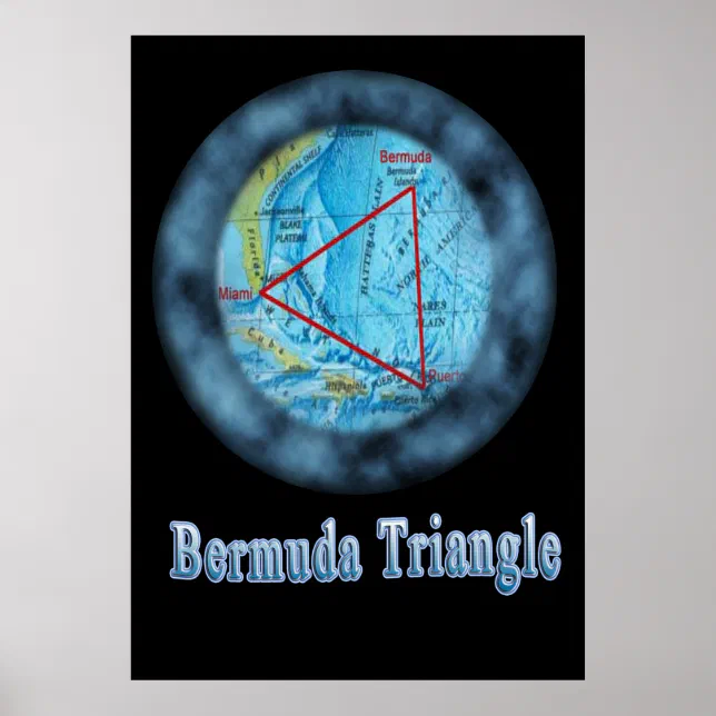 bermuda triangle designs poster | Zazzle