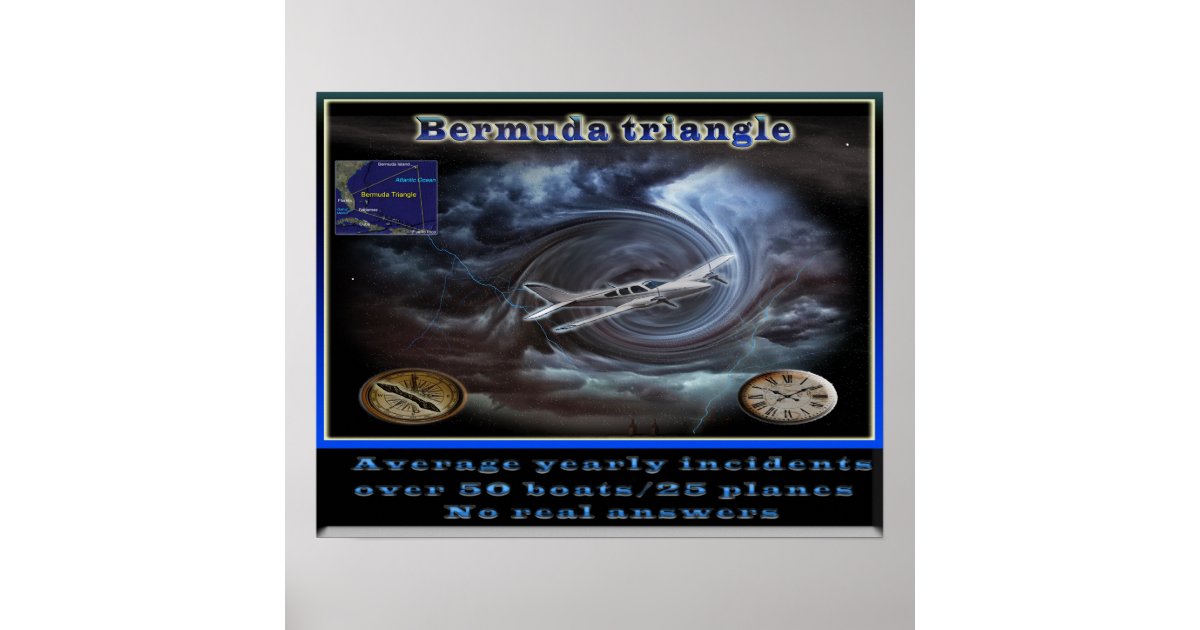 Bermuda triangle poster | Zazzle