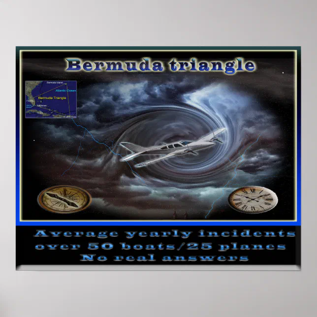 Bermuda triangle poster | Zazzle