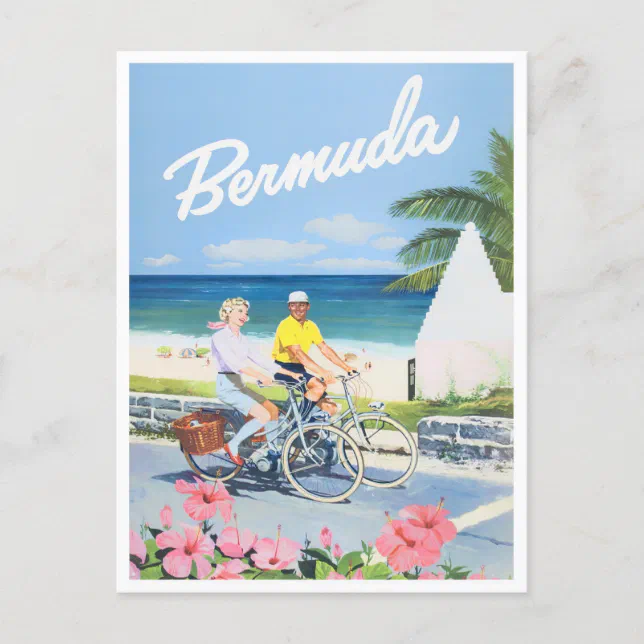 Bermuda vintage travel postcard | Zazzle