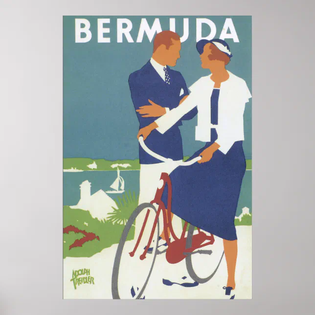 Bermuda Vintage Travel Poster | Zazzle