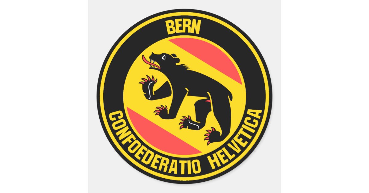 Bern Round Emblem Classic Round Sticker | Zazzle