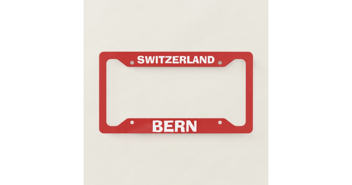 Bern Switzerland License Plate Frame | Zazzle