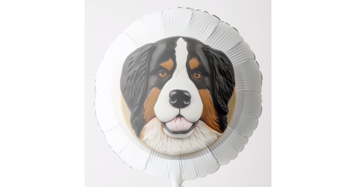 Bernese Mountain Dog 3D Inspired Balloon | Zazzle