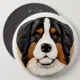 Bernese Mountain Dog 3D Inspired Button | Zazzle