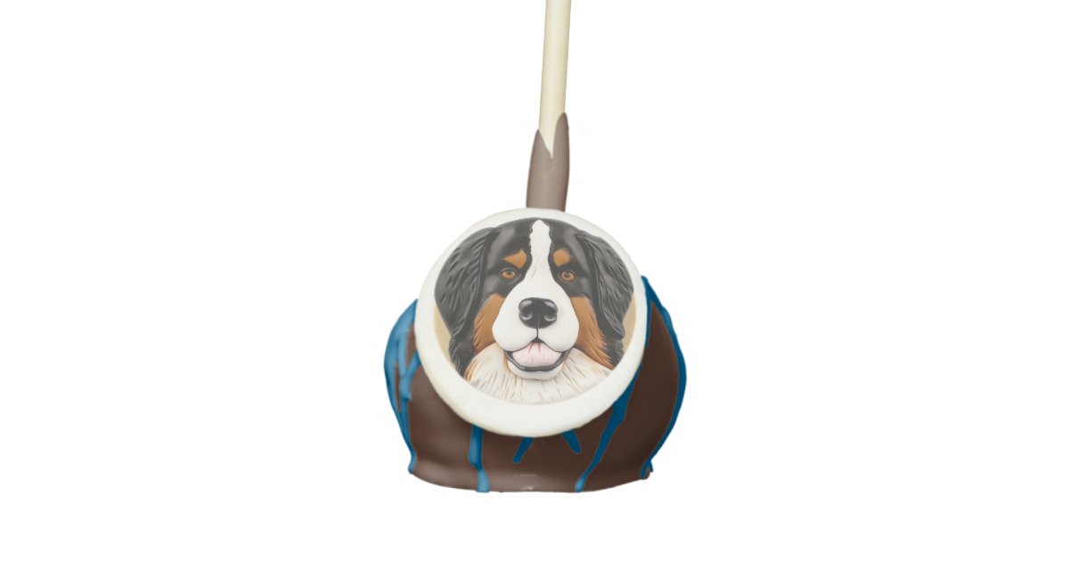 Bernese Mountain Dog 3D Inspired Cake Pops | Zazzle