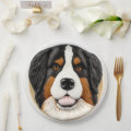 Bernese Mountain Dog 3D Inspired Paper Plates | Zazzle