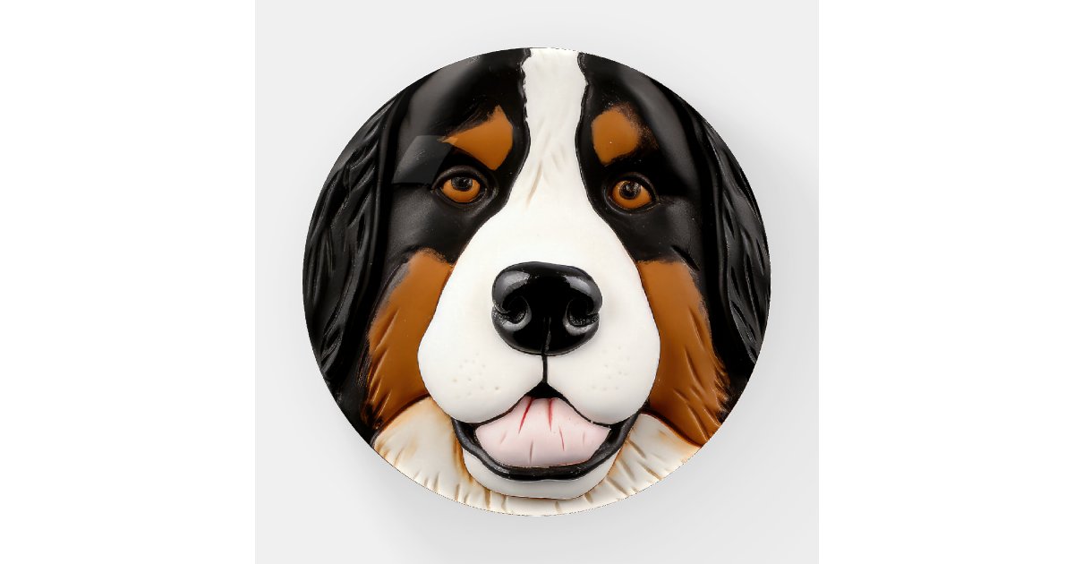 Bernese Mountain Dog 3D Inspired Paperweight | Zazzle