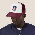 Bernese Mountain Dog Head Vibrant Color Splash Trucker Hat | Zazzle