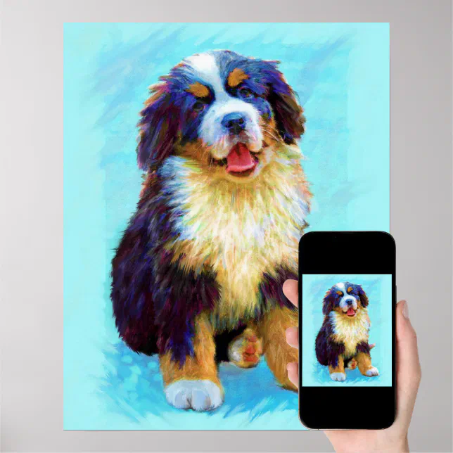 bernese mountain dog poster | Zazzle
