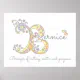 Bernice B initial doodle art name meaning Poster | Zazzle