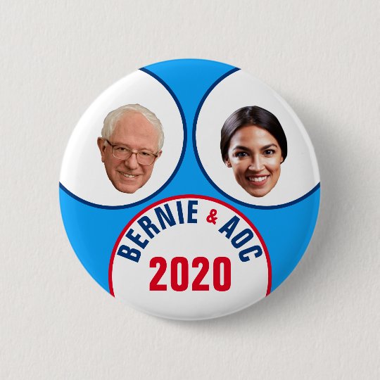 Bernie & AOC 2020 Button | Zazzle.com