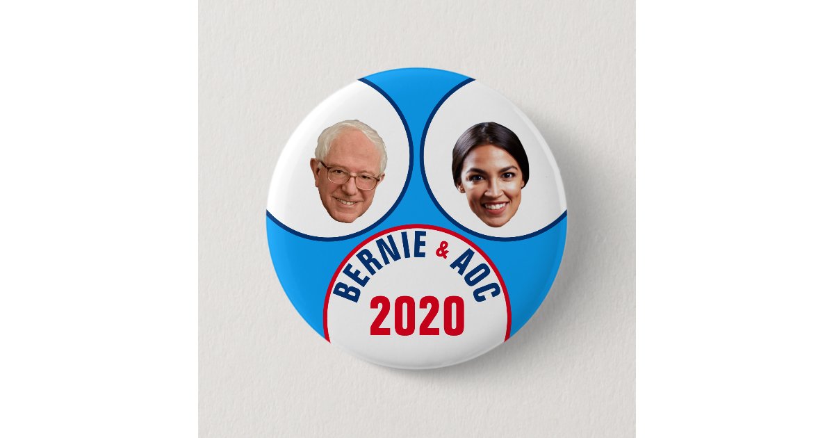 Bernie & AOC 2020 Button | Zazzle