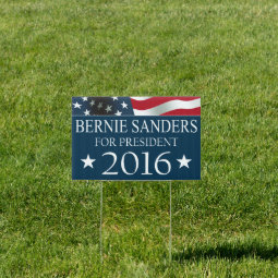 Bernie Sanders 2016 USA FLAG Sign | Zazzle
