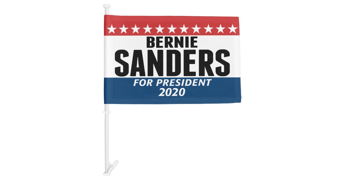 Bernie Sanders 2020 - Classic Design Car Flag | Zazzle