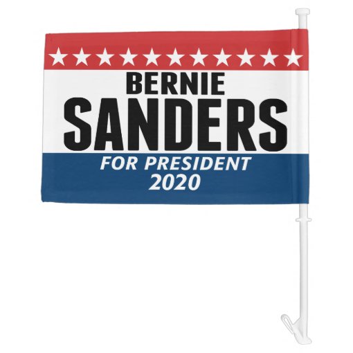 Bernie Sanders 2020 - Classic Design Car Flag | Zazzle