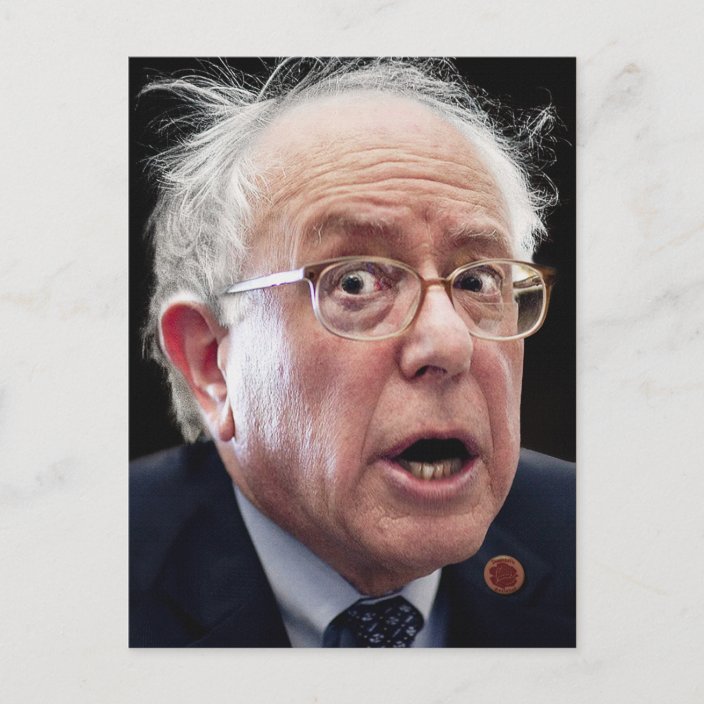 Bernie Sanders Face Postcard | Zazzle.com