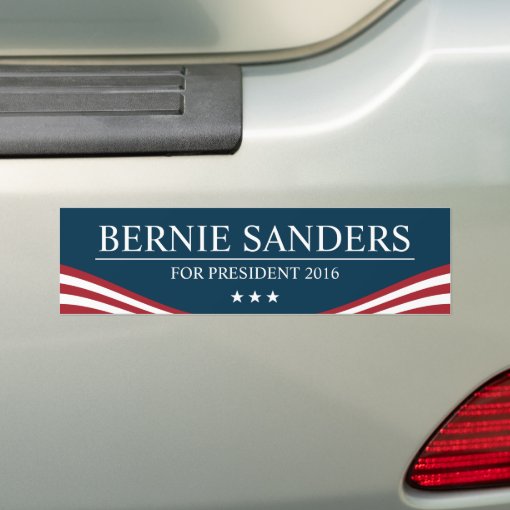 Bernie Sanders for President 2016 Modern Bumper Sticker | Zazzle