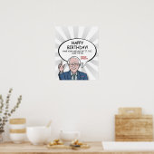 Bernie Sanders Greeting - Happy Birthday -.png Poster | Zazzle