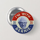 Bernie Sanders President 2020 Democrat Photo Retro Button | Zazzle