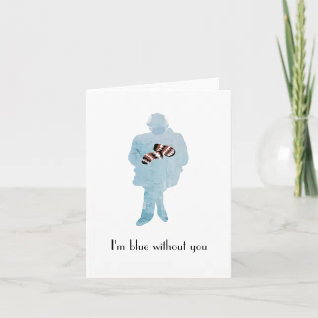Bernie Valentine's Day Long Distance Card | Zazzle