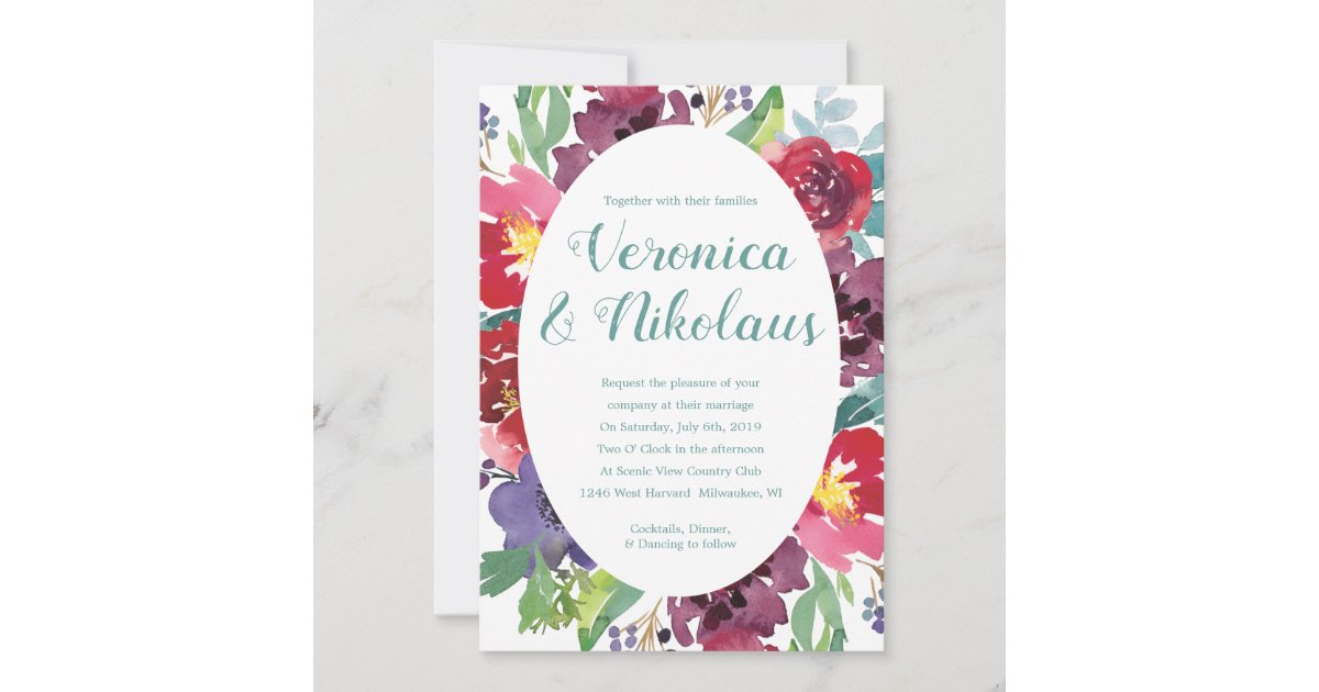 Berry Adoration Invitation | Zazzle