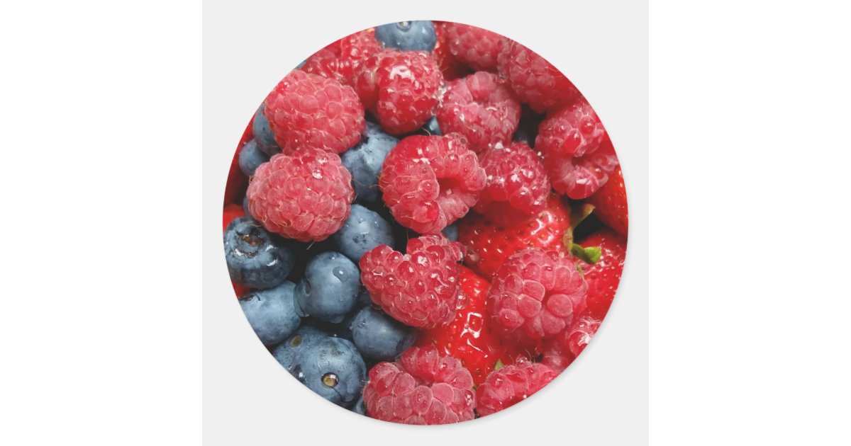 Berry Bonanza Classic Round Sticker | Zazzle