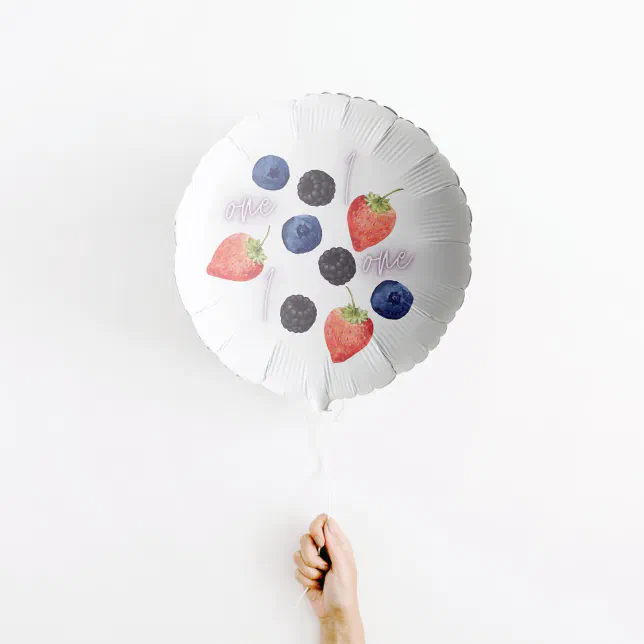 Berry First | 1st Birthday | Mixed Berry | Pattern Balloon | Zazzle