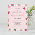 Berry First Birthday 1st Birthday Invitation | Zazzle