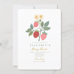 Berry First Birthday Invitation | Zazzle