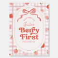 Berry First Birthday Welcome Sign | Zazzle