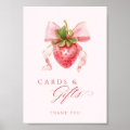 Berry Sweet Baby Shower Cards & Gifts Table Sign | Zazzle