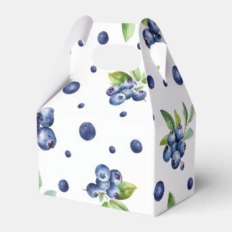 Berry Sweet Blueberries Baby Shower Favor Boxes | Zazzle