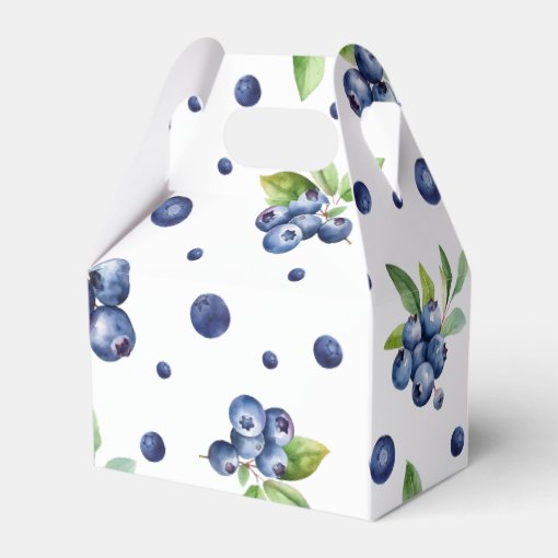 Berry Sweet Blueberries Baby Shower Favor Boxes | Zazzle