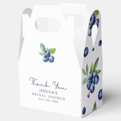 Berry Sweet Blueberries Baby Shower Favor Boxes | Zazzle