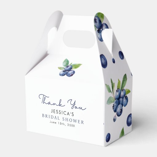 Berry Sweet Blueberries Baby Shower Favor Boxes | Zazzle